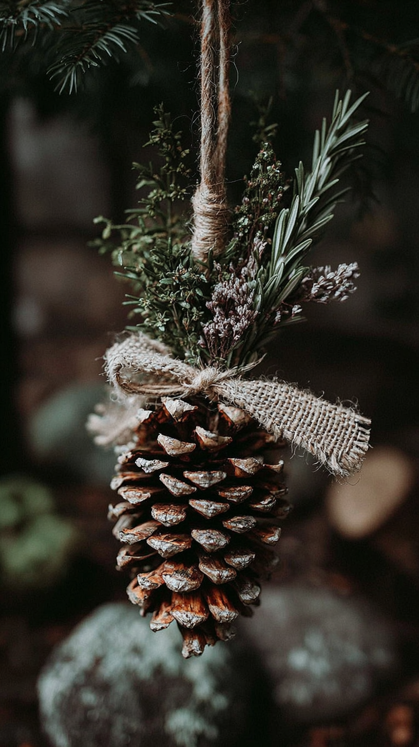 7 Easy Pinecone Ornament Ideas for a Witchy Winter Solstice - Wild ...